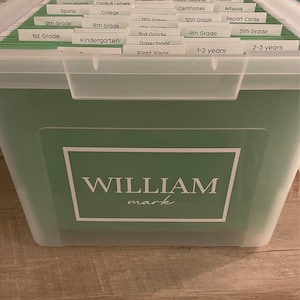 Printable Milestone Tote Labels Instant Download School File Box Labels ...