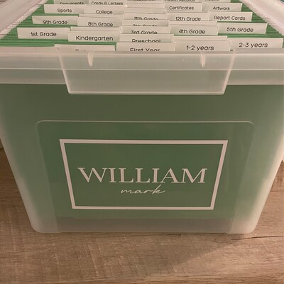 Printable Milestone Tote Labels Instant Download School File Box Labels ...