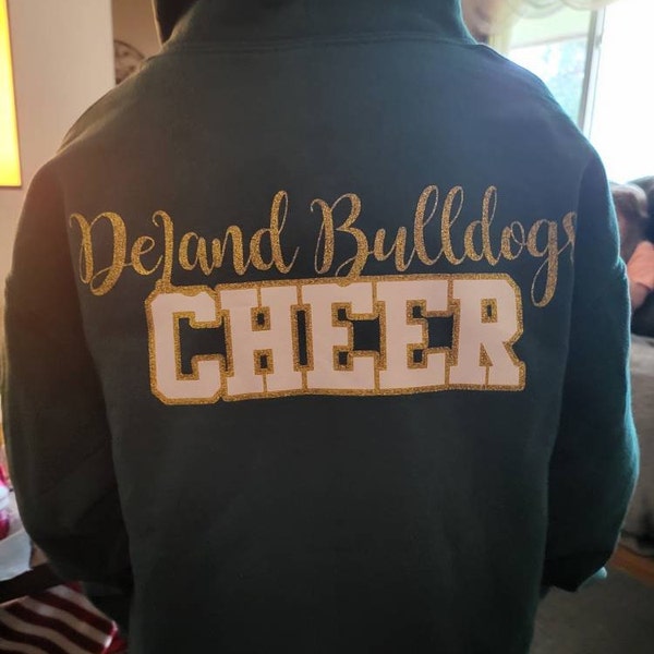Cheer Zip up Hoodie | Custom Cheer Team Hoodie | Cheer Mom Zip up ...