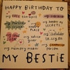 My Bestie Birthday Card My Sidekick, My Happy Place, My Partner in ...