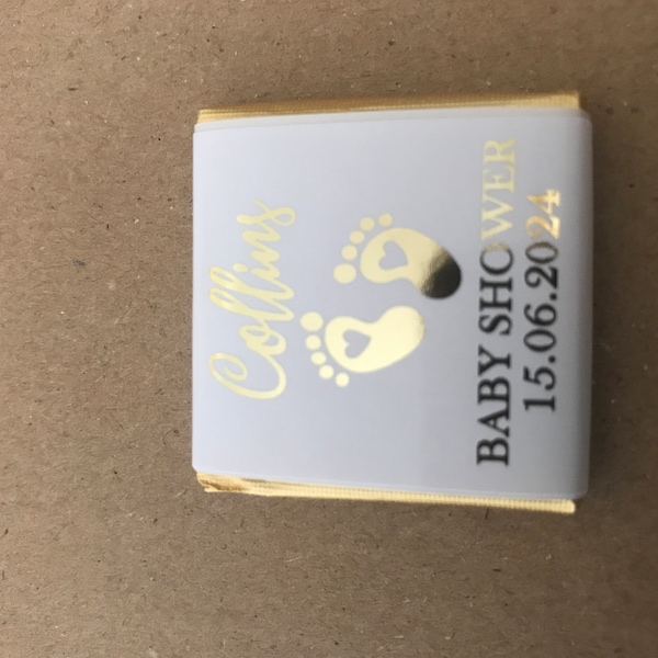 Personalised Happy Birthday Party Favours Chocolate Favours Black ...