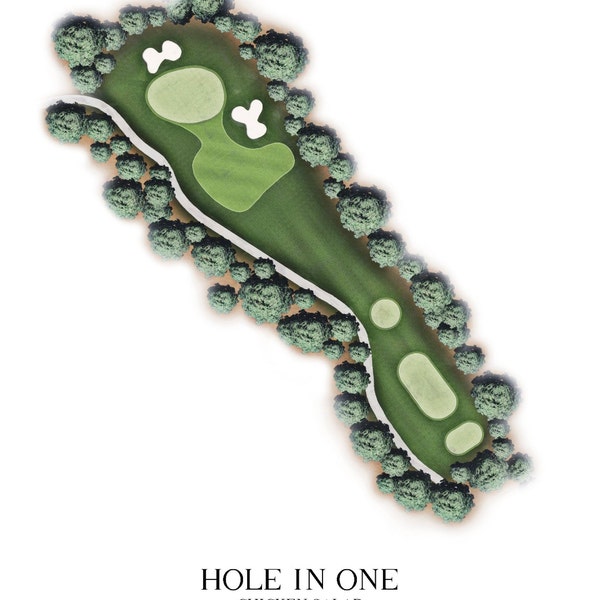 White Birch Golf Course | Golf Course Map, Personalized Golf Art, Golf ...