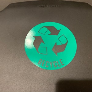 Trash Can Decals / Recycle Decals / Vinyl Decals / Recycle Sticker ...