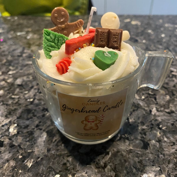 Gingerbread Candle / Gingerbread Dessert Candle - Etsy UK