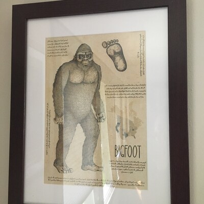 Bigfoot // Sasquatch Print - Etsy