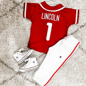 Custom Toddler Baseball Jersey W/name, Customized Infant Baseball ...