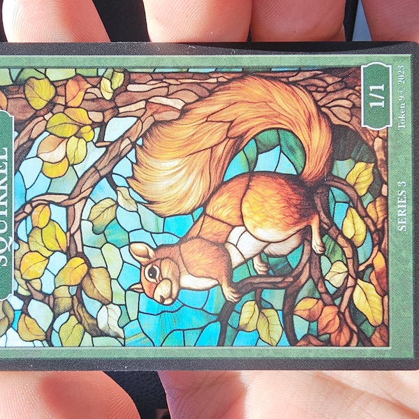 Angel 4/4 Token STAINED GLASS SERIES 3 Magic the Gathering Givememana's ...