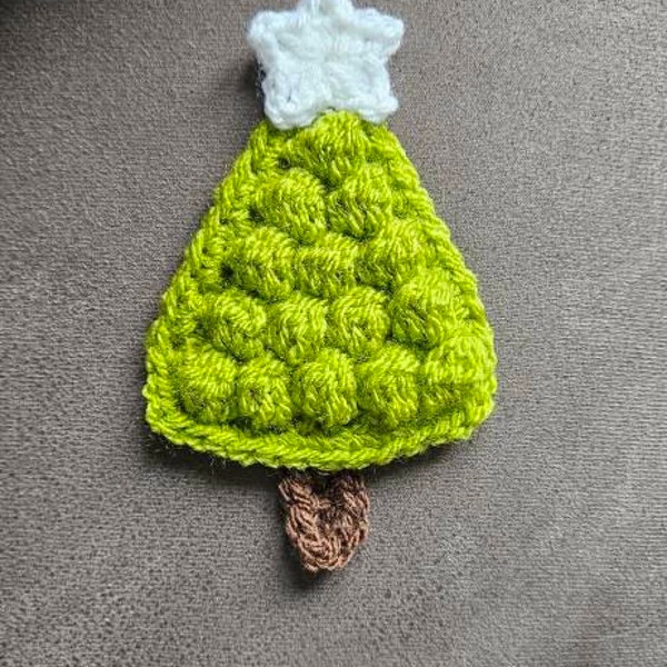 Christmas Tree Crochet Pattern 5 Sizes Bobble Farmhouse Decor Digital ...