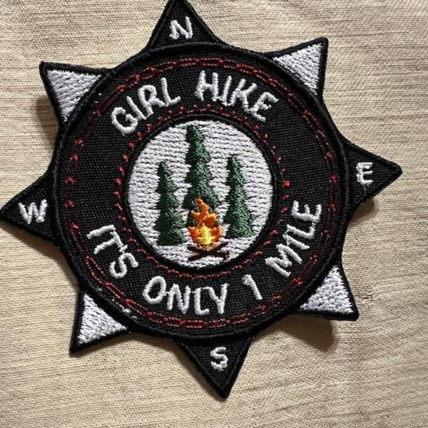 CUSTOM "your Name" Personalized Text Badge - Compass Forest Trees ...