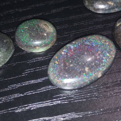 50 Carat Lot Brazilian Opal Oval Shape Cabochons, Good Quality Multi ...