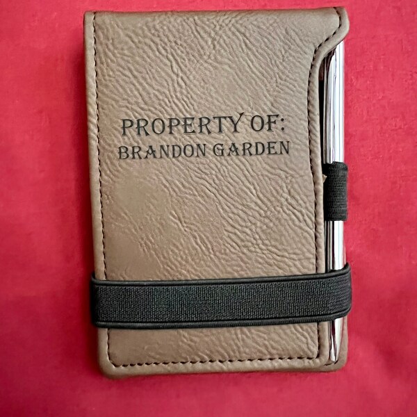 Personalized Hand Held Note Pad With Pen, Graduation Gift - Travel ...