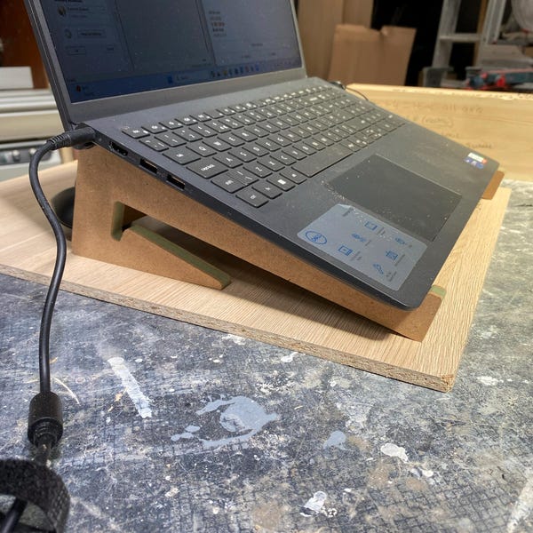 Wooden Laptop Stand.vector Laser Cut File CDR, SVG,PDF Cnc Files ...