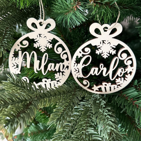 Custom Christmas Baubles With Name, CHRISTMAS Gift Tags, Christmas ...