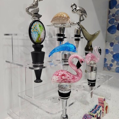 Wine Bottle Stopper Display Stand - Etsy