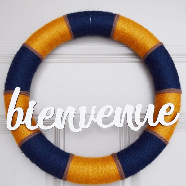French Welcome Sign- Bienvenue Wall Sign- Welcome Sign- Bienvenue Sign ...