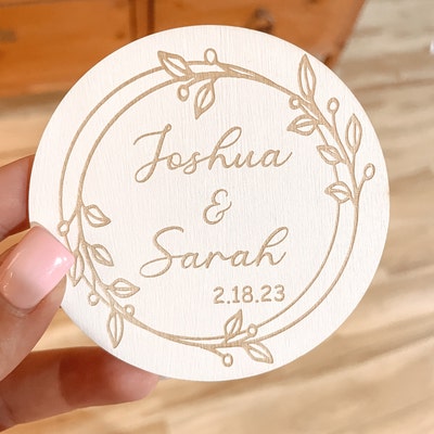 Wedding Favors for Guests, Custom Wooden Coasters, Favors for Guests in ...