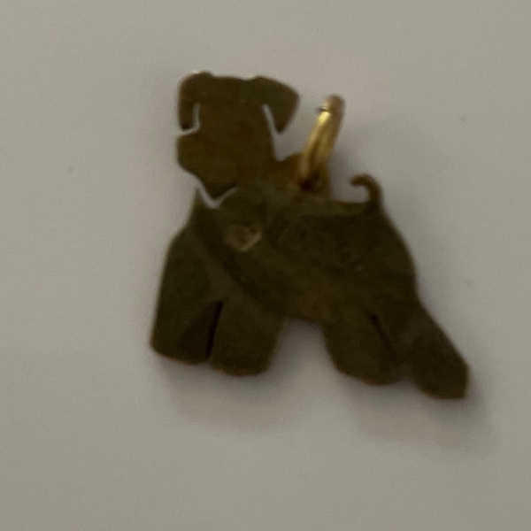 Miniature Schnauzer Dog Necklace, 14kt Gold Filled Chain, Jewelers ...