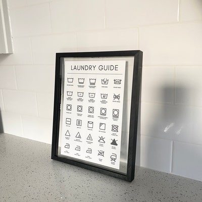 Laundry Guide / Instant Download / Printable / Washing Symbols ...