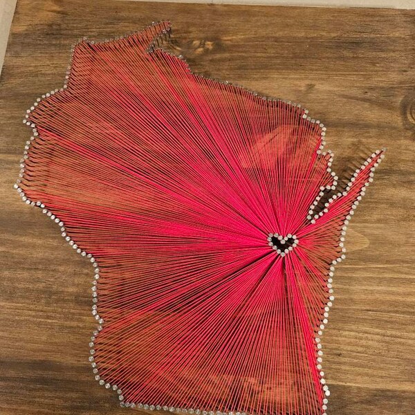North Carolina String Art, North Carolina Decor, State String Art ...