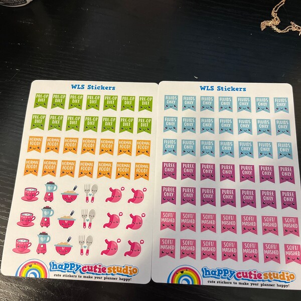 95 Cute Weight Loss Surgery/bariatric/gastric/stomach Planner Stickers ...