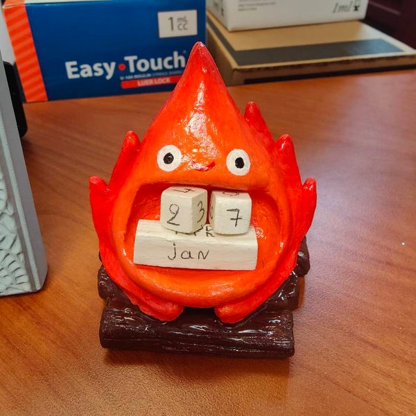 Calcifer Clay Tray - Calcifer Decoration Howl's Moving Castle - Etsy