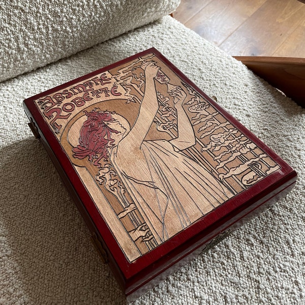 Wooden Box, Carved With Viking Patterns, Celtic Chest, Yggdrasil, Tree ...