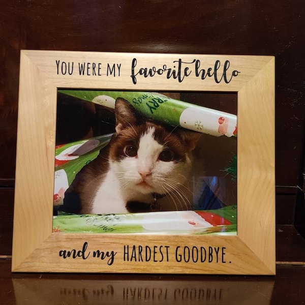 Pet Loss Frame - Cat Loss Picture Frame / Dog Loss Picture Frame / Pet ...