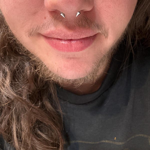 14g SEPTUM Ring, Septum Horseshoe, Septum Ring 14g, Circular Barbell ...