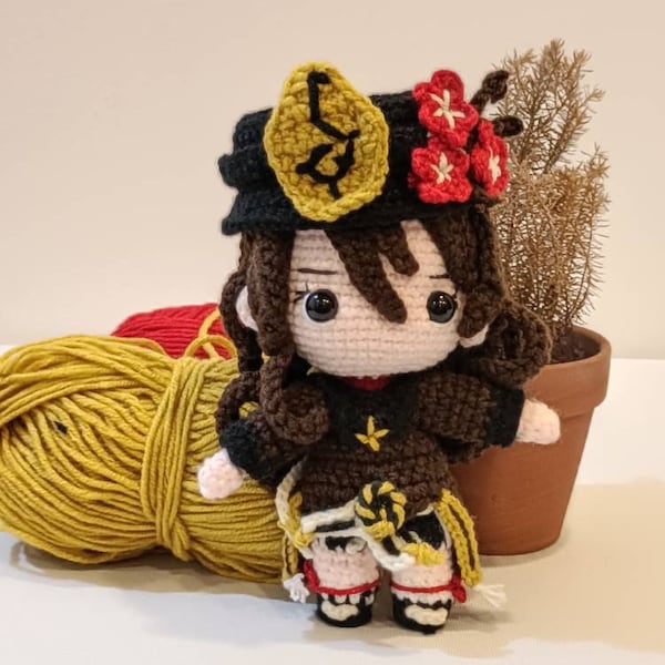 Crochet PDF Pattern: "hu Tao & Boo Tao" Chibi Amigurumi - Etsy