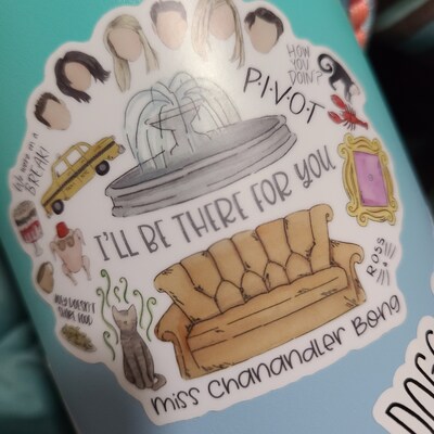 Friends Sticker, Friends Tv Show, Sticker, 90s Sticker, Ill Be There ...