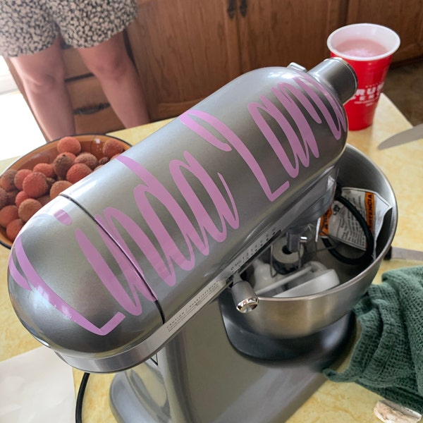 Create Your Own Custom Decal, Personalized Kitchen Mixer Decal, Sticker ...