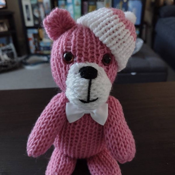 Birthday Bear 22pin Circular Knitting Machine Pdf Pattern - Sentro Addi ...