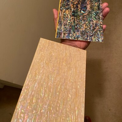 Abalone Adhesive Veneer Sheet mother of Pearl Shell 9.5 X 5.5 Inches ...