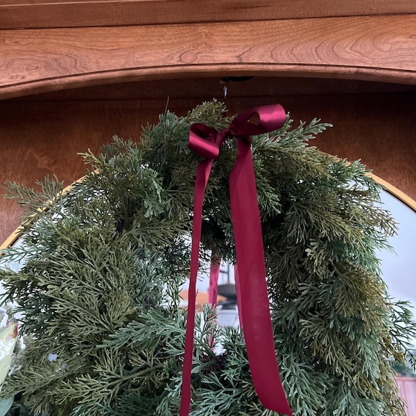 Bow Christmas Burgundy Set of Bows for Wreath Unique Christmas Bow Set ...