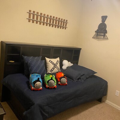 Train Decor Wall Border Art 4 Ft Straight Train Track Wall Decor for ...