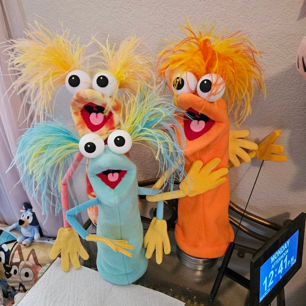 Hand Puppet in a Variety of Colors. Child Sized. Very Soft ...