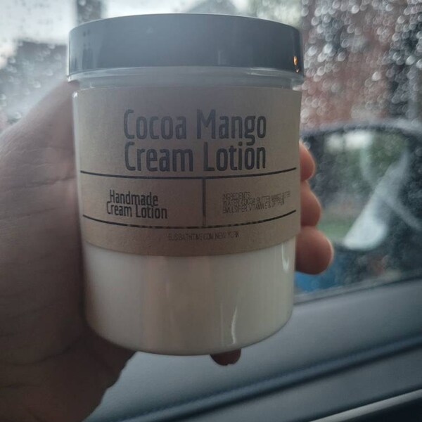 Pure All-natural Handmade Raw Cocoa Mango Butter Hand & Body Creamy ...