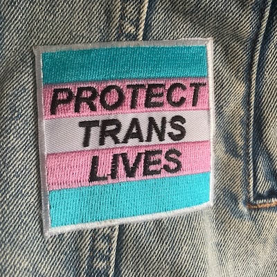 Protect Trans Lives Embroidered Patch / Vegan Adhesive / LGBT Queer ...