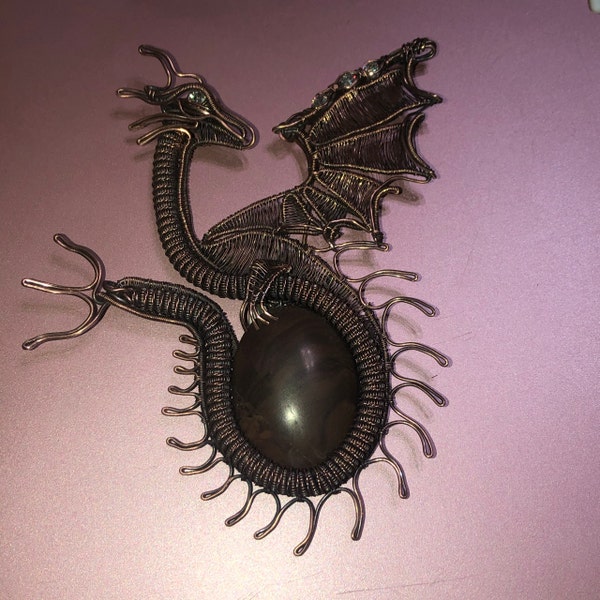 Wire Wrap Tutorial, Wire Wrapping Tutorial, Pattern by Wirearttutorials: Dragon Pendant, DIY ...
