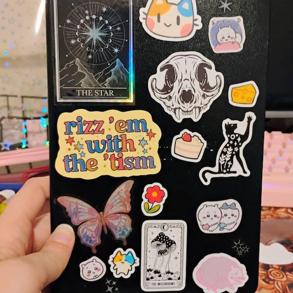 Rizz 'em With the 'tism Sticker: Autism Awareness Decal - Etsy