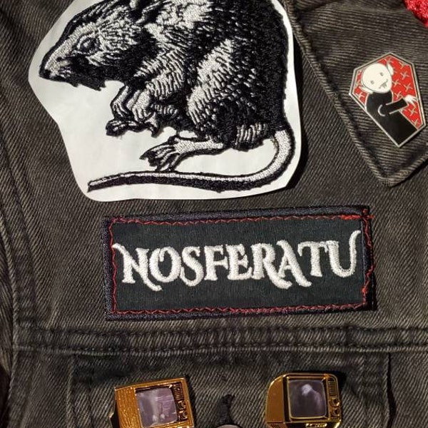 Spine Back Patch • Goth Patch • Patch Bone • Large Patch • Embroidered ...