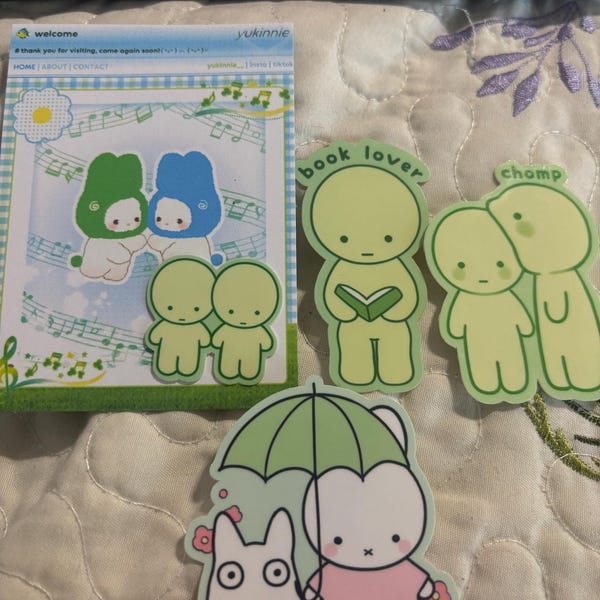 Motivation Green Guy Sticker, You Can Do It Cute Blind Box Vinyl ...