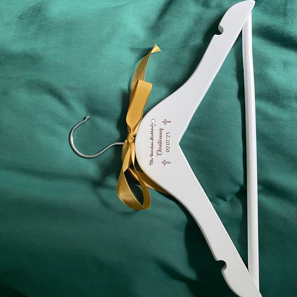 Hanger for Christening / Baptism / First Holy Communion, Personalised ...