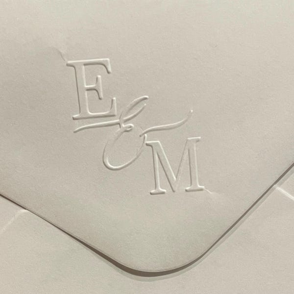 Monogram Embosser | 48 Designs | Custom Your Wedding Embosser | Napkin ...