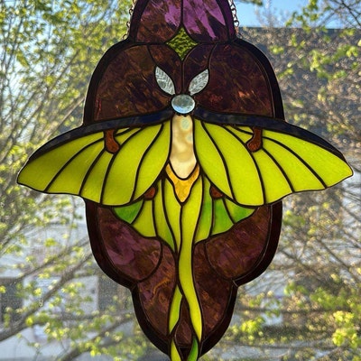 Lotus Stained Glass Pattern PDF Digital File - Etsy