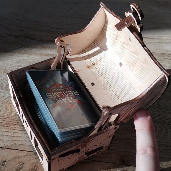 Card Holder Treasure Chest, Boardgame Gift, Lasercut Treasure Box ...