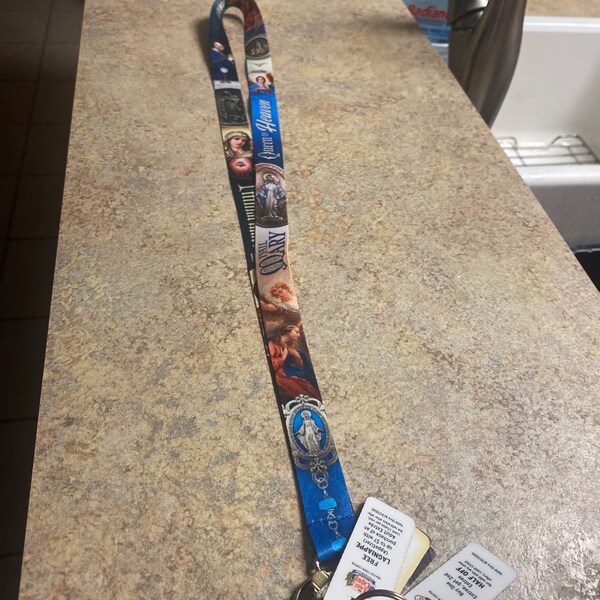 Jesus Christ Catholic Lanyard Son of God ID Badge Holder Roman ...