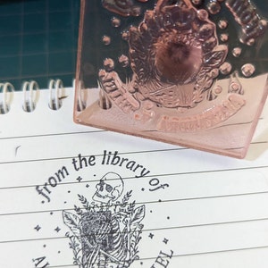 Self Inking Stamp /library Self Inking/from the Library of - Etsy