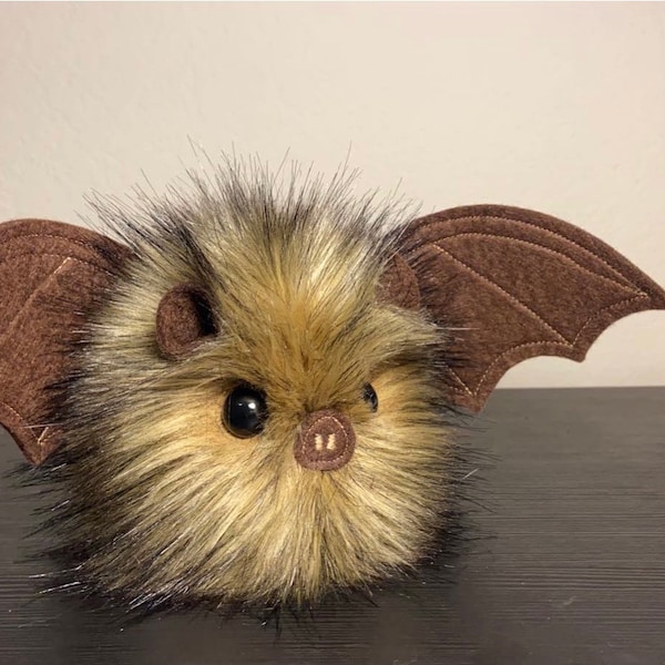Stuffed Bat Plushie: Vlad the Vampire, Faux Fur Cuddle Toy - Etsy