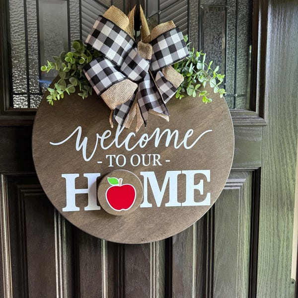 Front Door Decor | Interchangeable Sign | Interchangeable Holidays ...